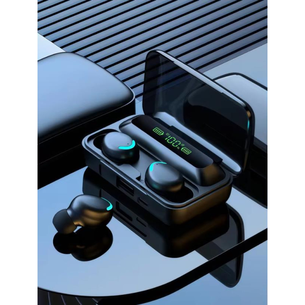 F9 Wireless Earphones LED Dislpaly Binaural TWS Wireless Bluetooth ...
